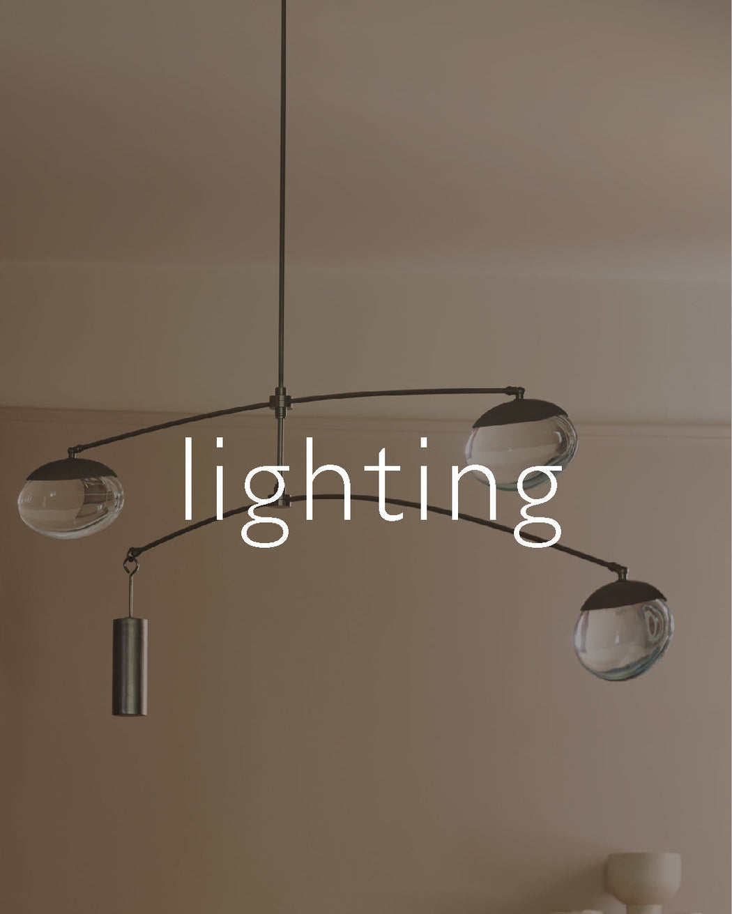 CELESTIAL PEBBLE WALL LIGHT - stem/blackened nickel – OCHRE LLC US